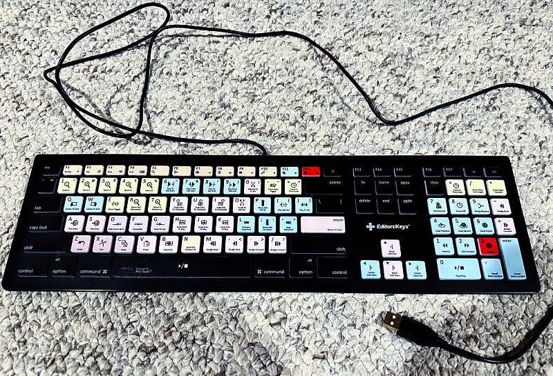 Editors Keys Avid Pro Tools Keyboard for Mac - Fully Backlit | Reverb