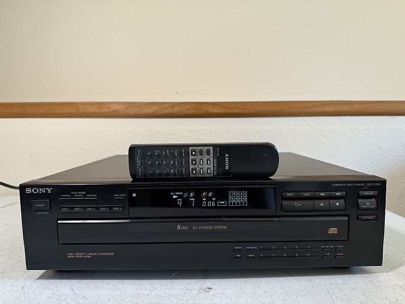 Sony CDP-C365 CD Changer 5 Compact Disc Player HiFi Stereo | Reverb