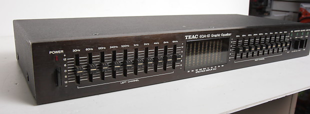 Teac EQA-10 Vintage 10 Band Stereo Equalizer with RTA Display | Reverb