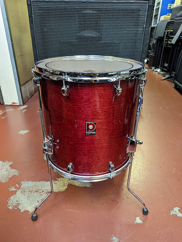 1990s Premier Made in England 16 x 16" Wine Red Lacquer | Reverb