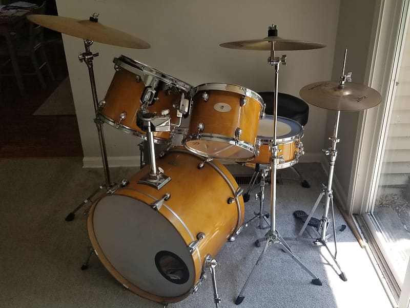 Premier Artist Birch 4-Piece 1990s - Amber Lacquer | Reverb