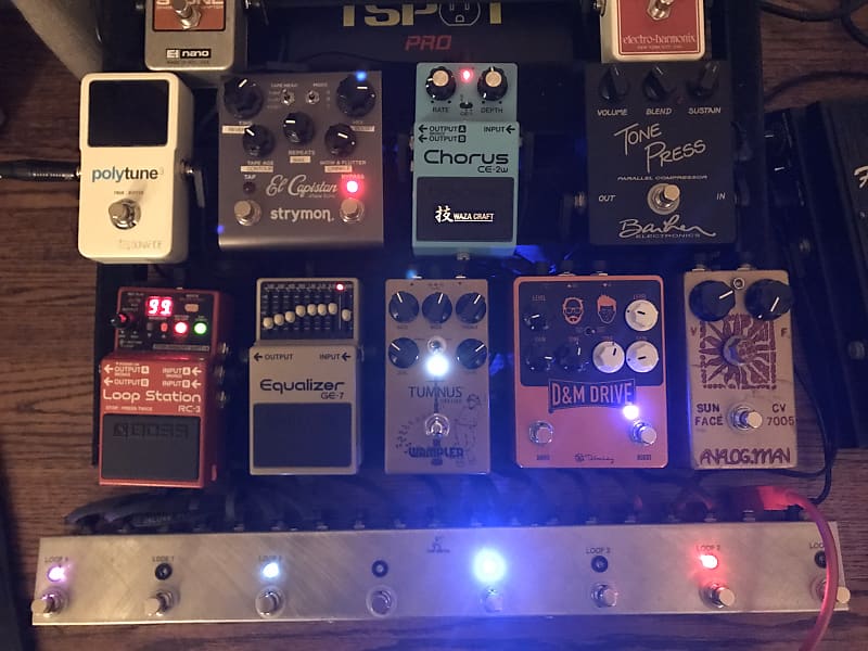 Loop-Master 8 Loop Bypass Strip Brushed Silver | Reverb