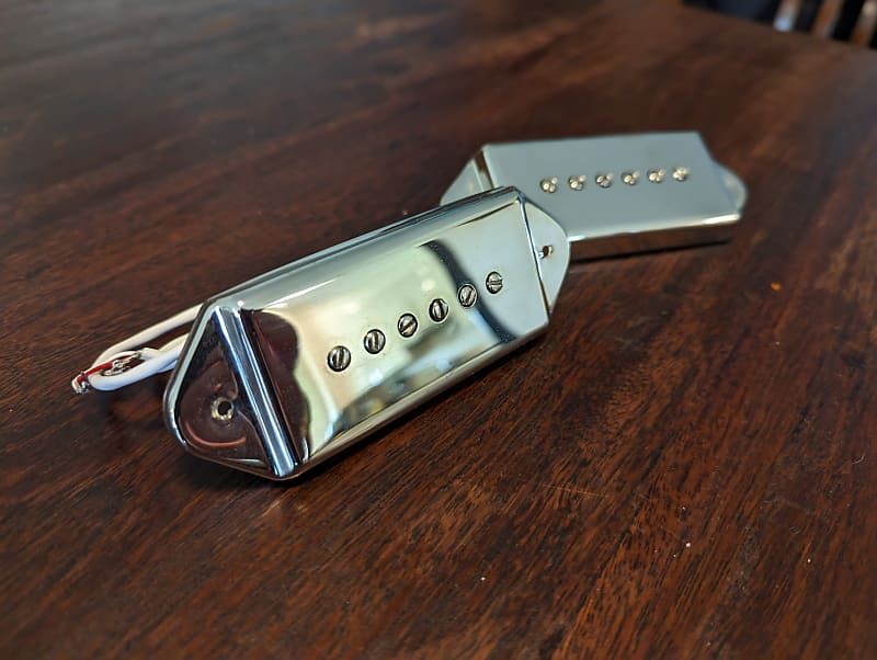 Epiphone P90 Dogears with Chrome covers | Reverb