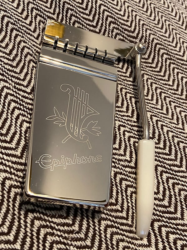 Killer Engraved Epiphone Long Maestro Chrome Vibrola | Reverb Canada