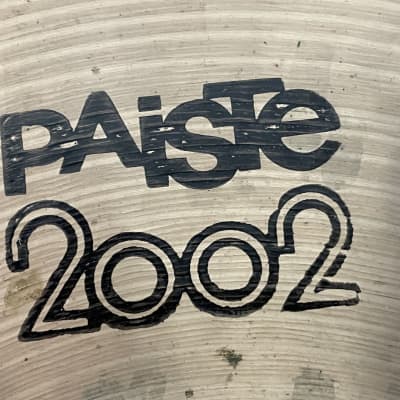 VIDEO! 22” Paiste 2002 Black Label Ride | Reverb UK