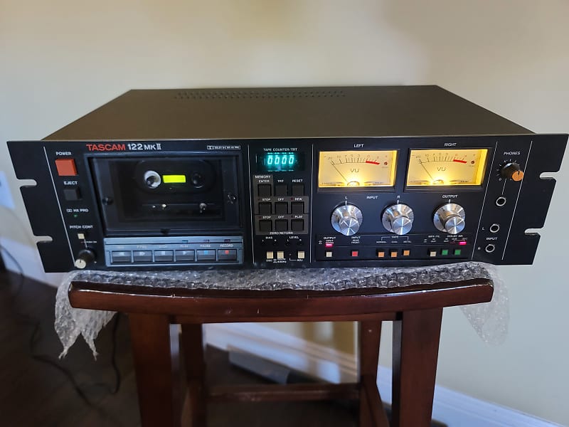 TASCAM 122 MKII 3 HEAD CASSETTE DECK - FULLY SERVICED AND | Reverb