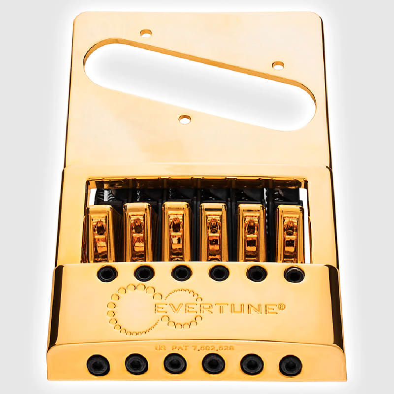 Evertune T Model 6 String Bridge for Tele Style Guitars | Reverb UK