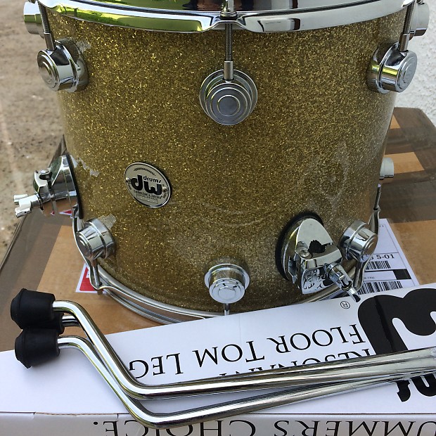 DW collectors 14 floor tom in broken glass | Reverb