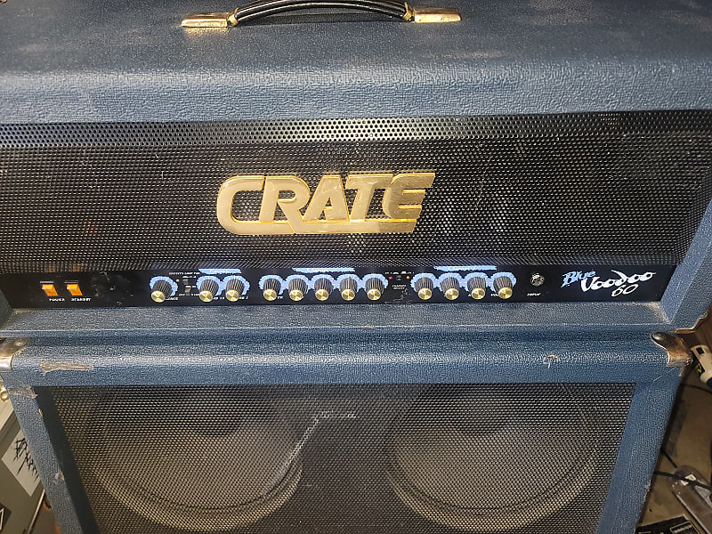 Crate Blue Voodoo BV-60H 1990s - Blue and gold | Reverb