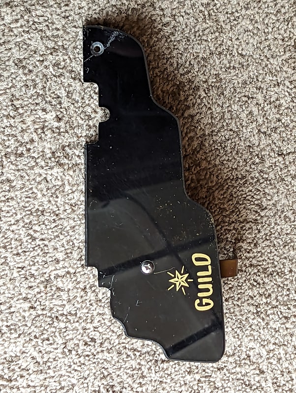 Guild Starfire Pickguard 1960s - Black with Bracket III IV V | Reverb
