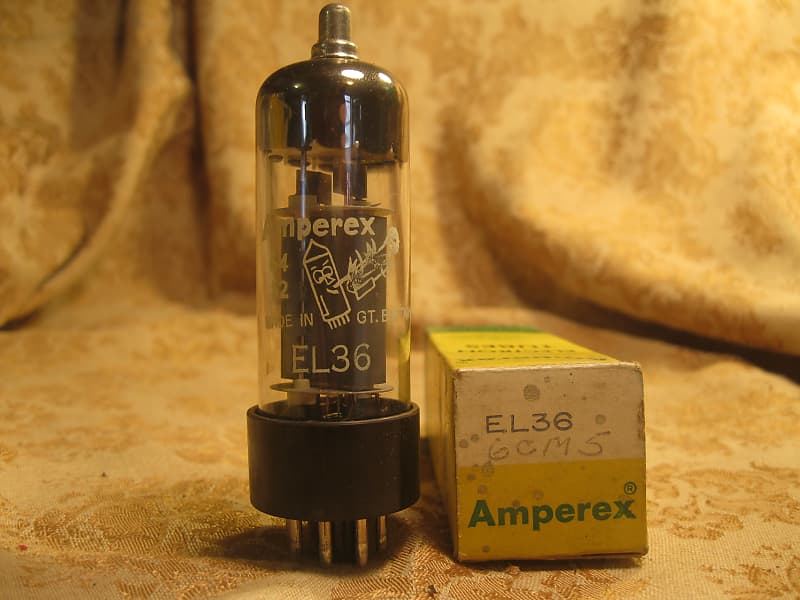 Amperex Vacuum Tube, EL36 Tube, Made in Gt. Britain, New Old | Reverb