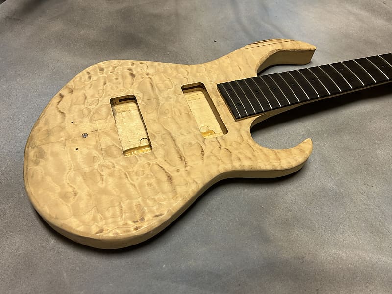 James Poisson Guitars Custom Bass Body-Neck-Fretboard | Reverb