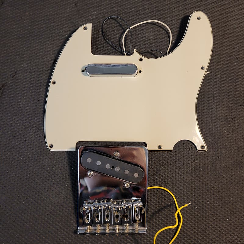 Fender Standard Telecaster Pickup Set w/ Bridge and Pickguard | Reverb