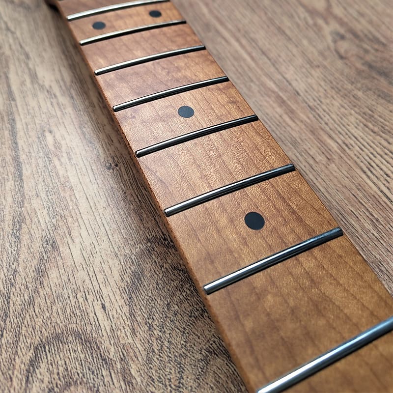 Left Handed Telecaster Roasted Maple Pro Guitar Neck Satin | Reverb UK