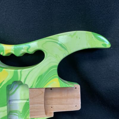 Swirled Alder 6 string Jem style guitar body, HSH, OSNJ - | Reverb