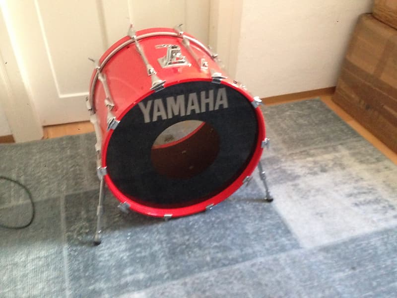 YAMAHA RECORDING CUSTOM 22X16 HOT RED PRE YES , MADE IN JAPAN | Reverb
