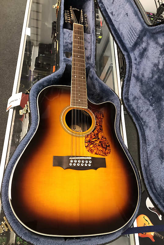 Guild D2612CE Twelve String Acoustic Electric, Sunburst with | Reverb