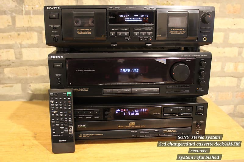SONY HI-FI Stereo Component System w/ remote fullyfunctional- | Reverb