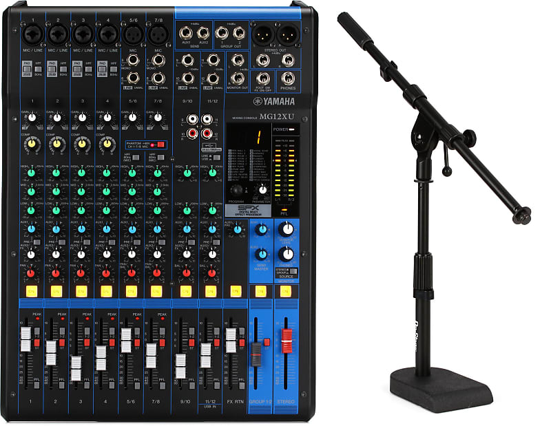 Yamaha MG12XU 12-channel Mixer with USB and Effects Bundle | Reverb