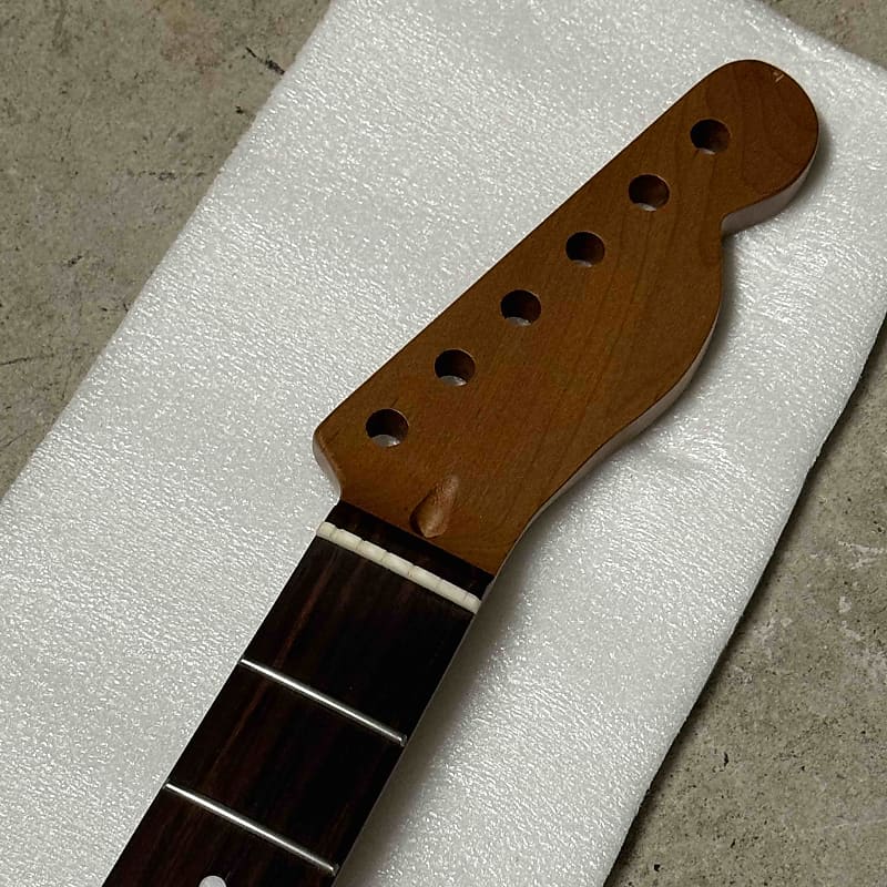 Roasted Maple Tele Neck fits fender Telecaster body 22 frets | Reverb