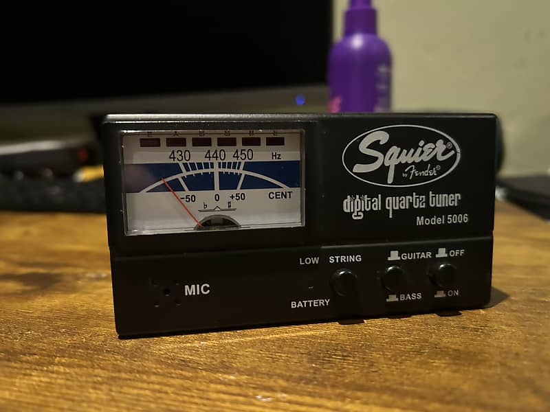 Fender Squire Digital Quartz Guitar Tuner Handheld Model 5006 | Reverb