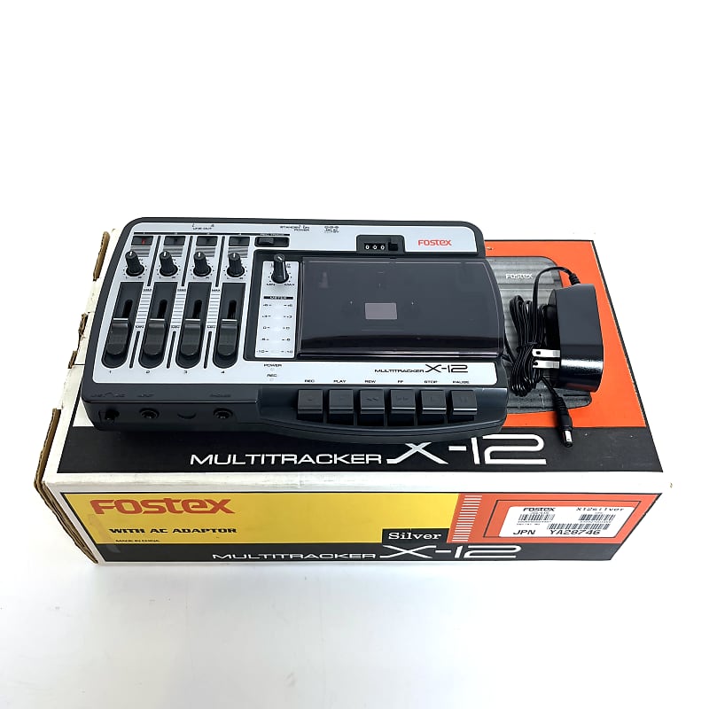 Fostex X-12 w/ Universal power suppl Rare Silver Multitracker | Reverb