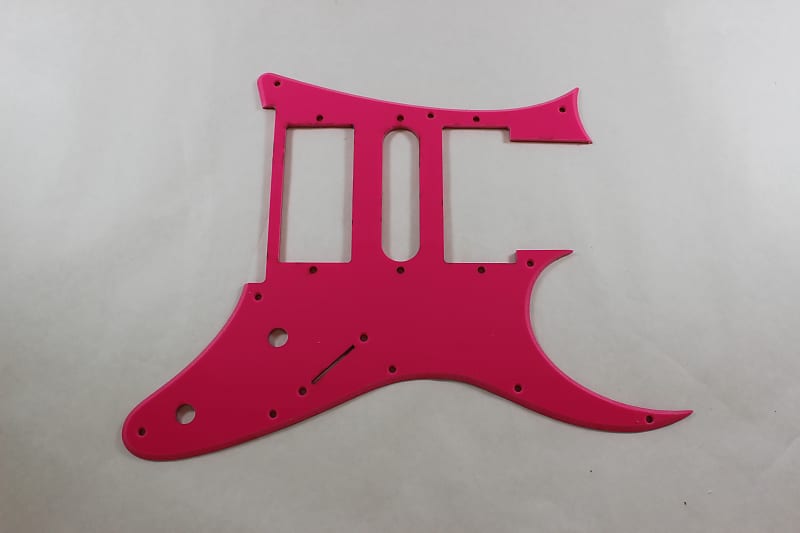 Shocking Pink Neon Acrylic Pickguard Fits Ibanez (tm) | Reverb