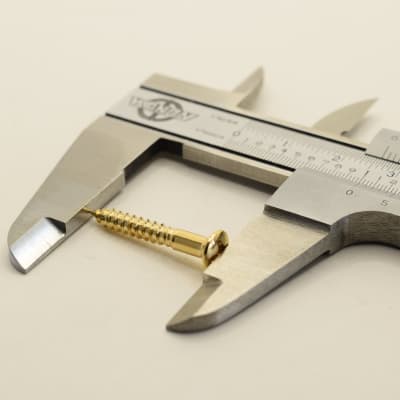 Gold Steel Tele Bridge Screws 3.5mm x 25mm - 12 | Reverb