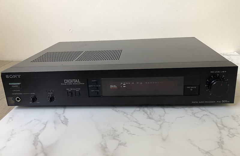 Sony PCM-501ES Digital Audio Processor 1980s | Reverb