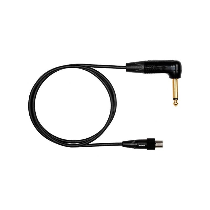 Shure WA-307 Premium Right-Angled Instrument Cable w/ TA4 - | Reverb
