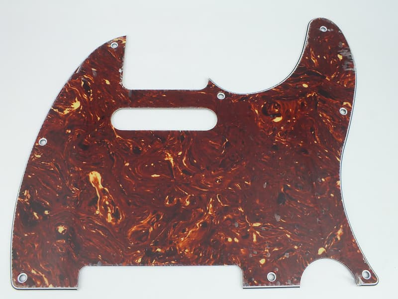 Telecaster Scratch Plate Brown Tortoiseshell Pickguard to fit | Reverb