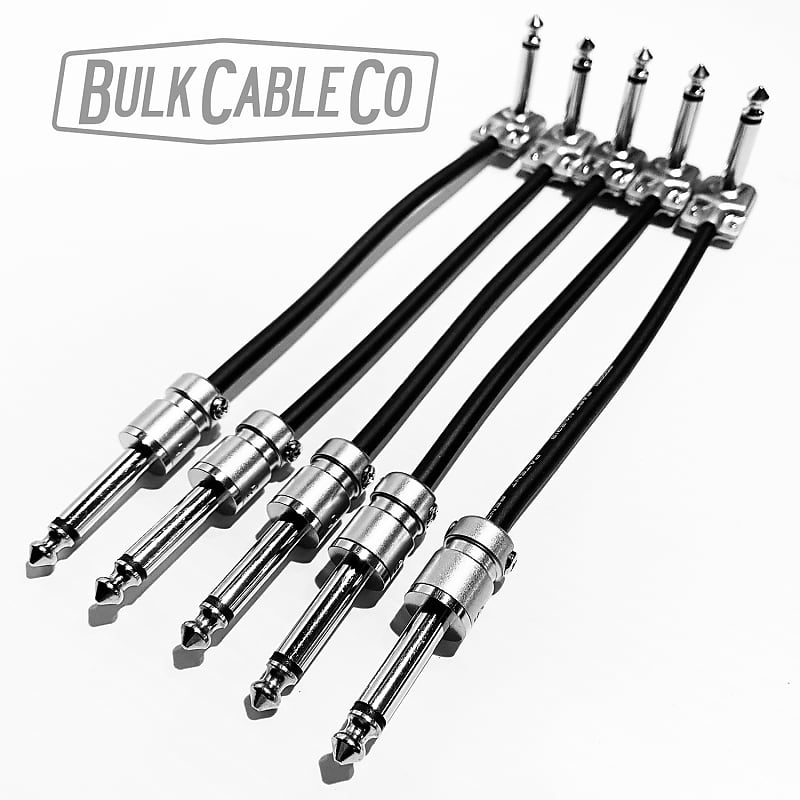 5 Pack - 10" Mogami 2319 Patch Cable - SquarePlug SP500 / | Reverb