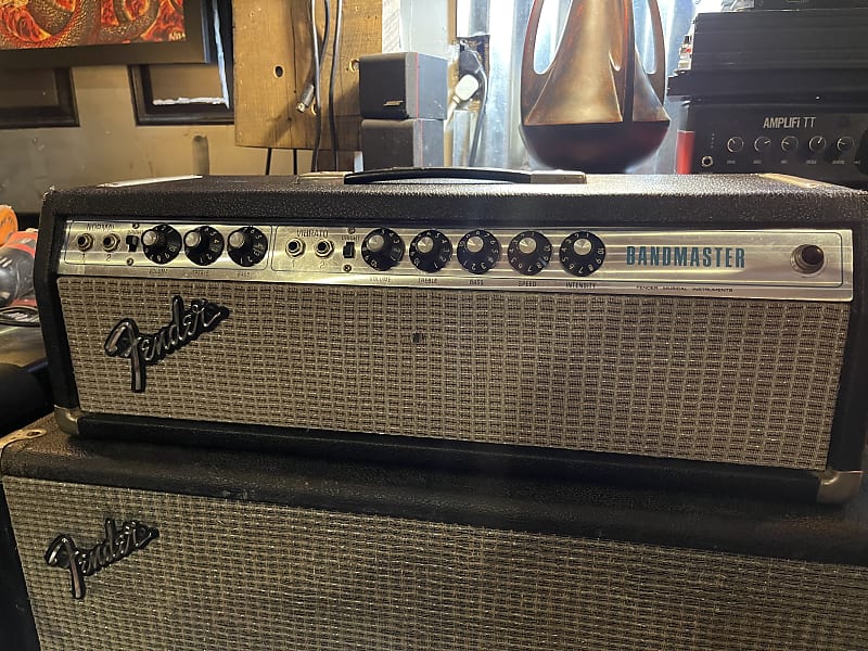 Fender Bandmaster Vibrato 1971 Black | Reverb