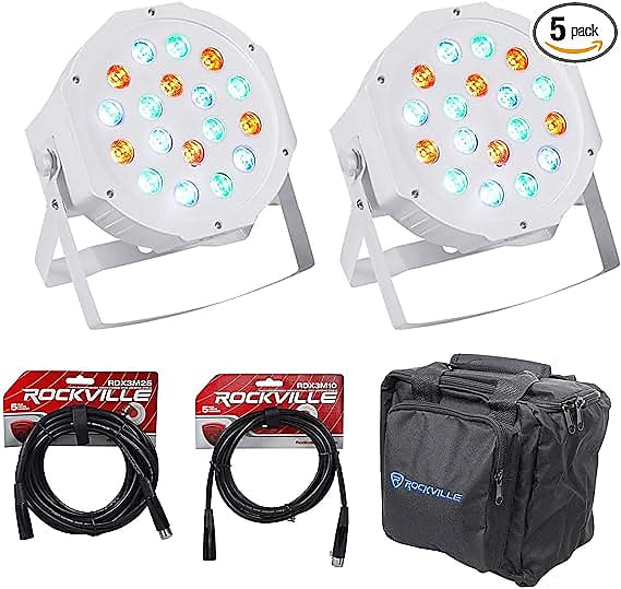 (2) Led Rgb Par Can Wash Light Bundle: Dj/Club/Stage Wash | Reverb