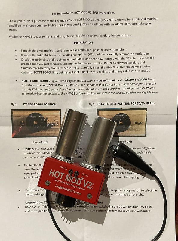 Legendary Tones Hot Mod Evo 2 Reverse Wired 2023 - | Reverb Australia