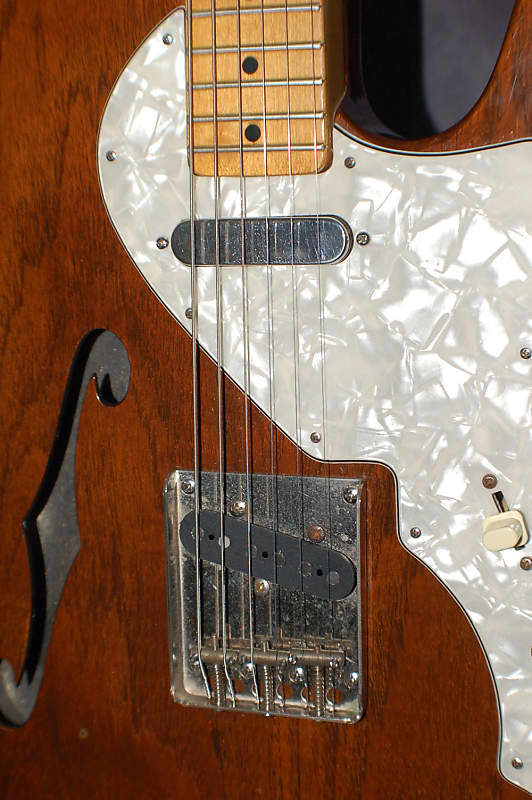 1974 Kopy Kat Model 2368 Thinline Tele Walnut Pro Setup Hard | Reverb