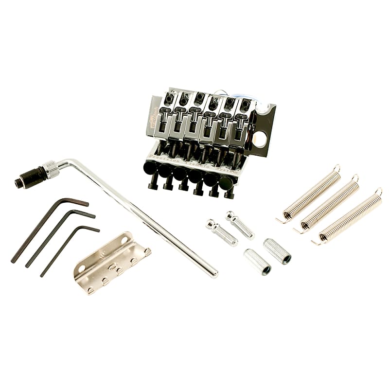 Graph Tech Ghost LB63 Floyd Rose Style Locking Bridge Chrome | Reverb