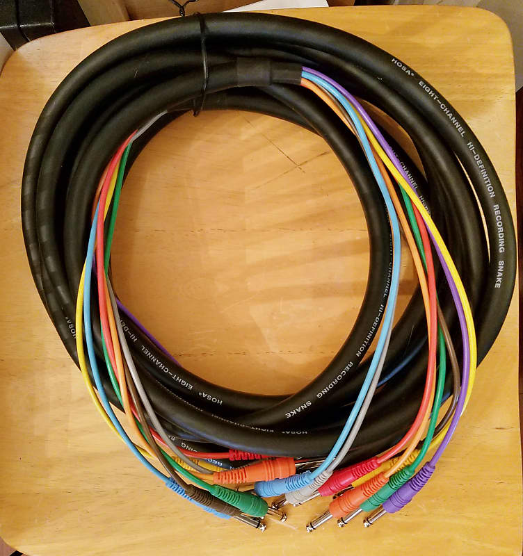 HOSA 8 Channel 1/4" TS to TS Hi-DefinitionRecording Audio | Reverb