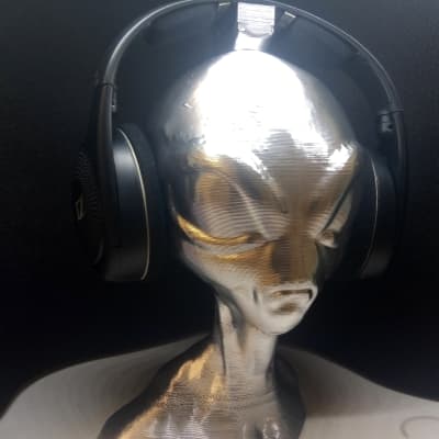Alien Head Headphone Stand! Headset Holder Rack, Grey Area 51 | Reverb