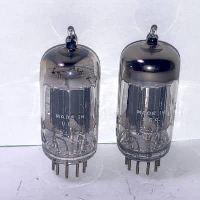 1952 RCA 12AU7 ECC82 Black Plate Tubes, Platinum Matched | Reverb