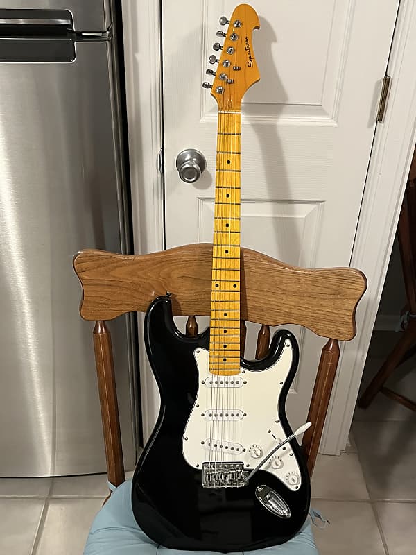 Spectrum Strat Guitar Black | Reverb