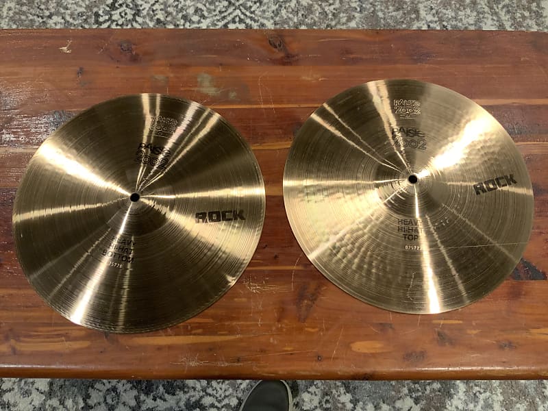 Paiste 14" 2002 Rock Hi-Hat Cymbals (Pair) | Reverb
