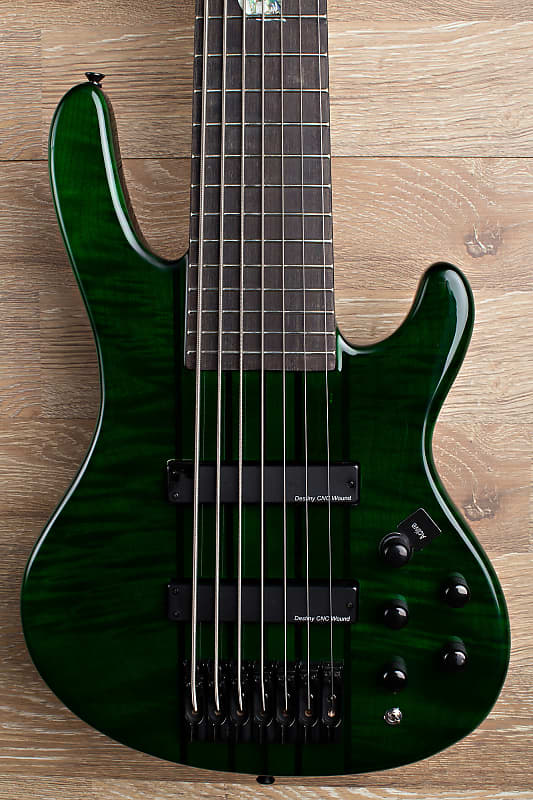 Wolf S11-7 7 String Bass Guitar - Dark Green | Reverb