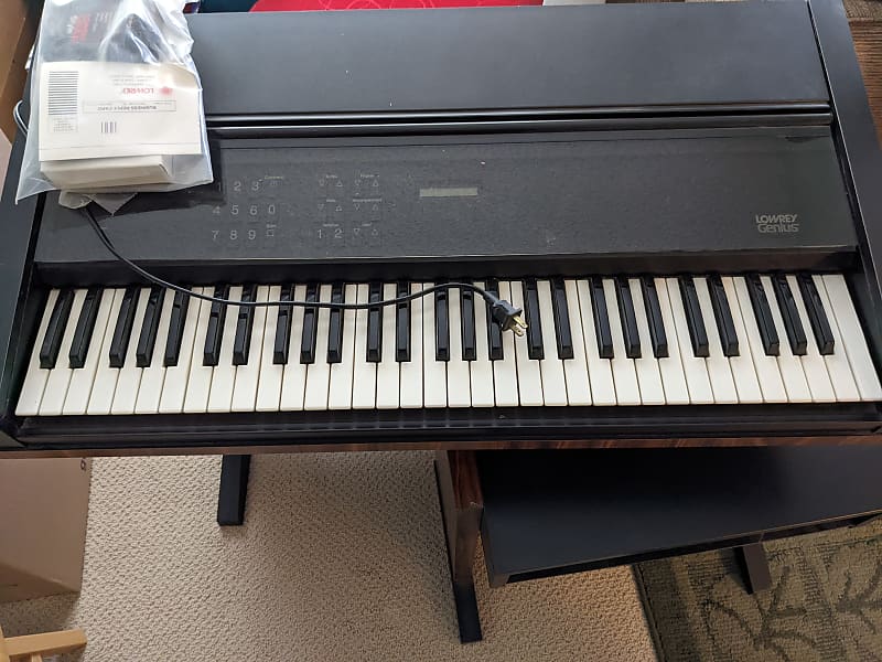Lowrey Genius Organ Model G100 G-100 - 1983 - Black & Brown | Reverb