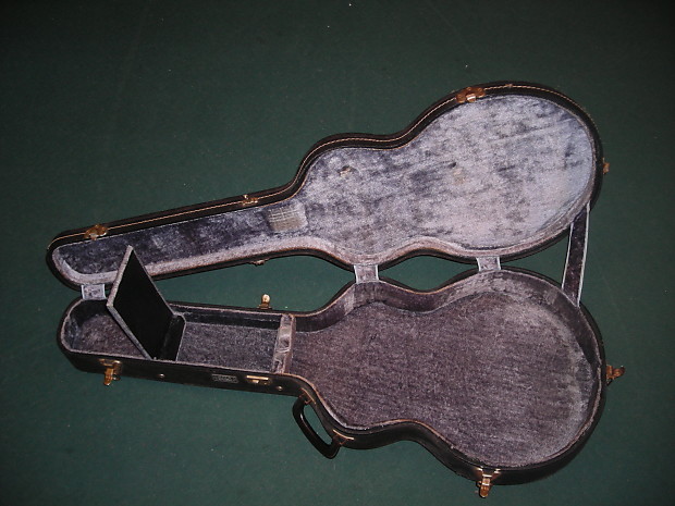 Guild Starfire Guitar case 1960s alligator black | Reverb