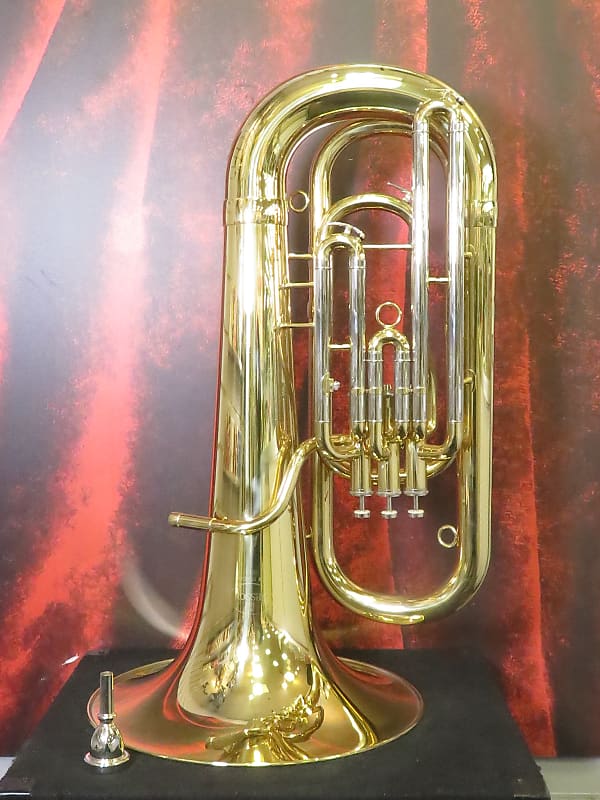 Besson BE177 3/4 Tuba 3 Valve Gold Lacquer New Old Stock Case | Reverb