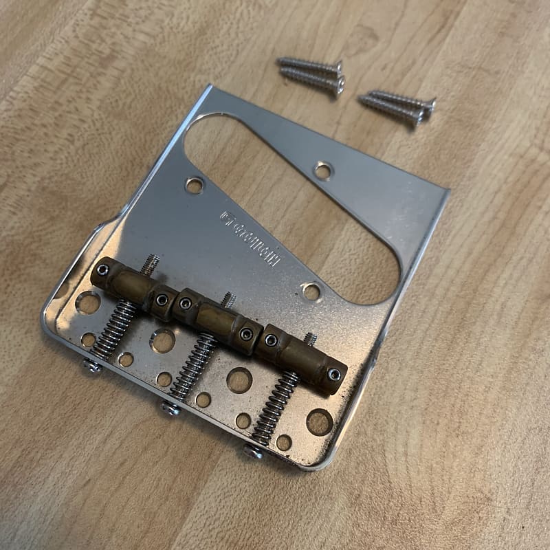 Aged Gotoh BS-TC1S Telecaster Bridge - Nickel In-Tune Brass | Reverb