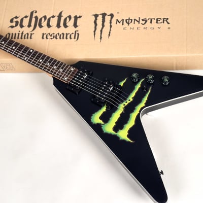 Schecter Diamond Series Monster Energy Flying V 2017 | Reverb