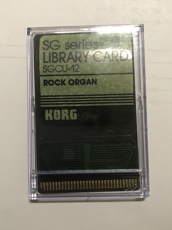 Korg SG series ROM Rock Organ Sound Library Card SGCU-14 | Reverb UK