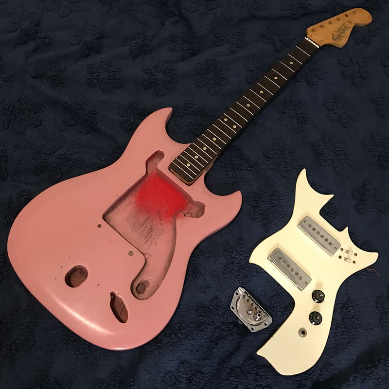 Hagstrom II Electric Guitar Rebuild Project - Coral - Roller | Reverb